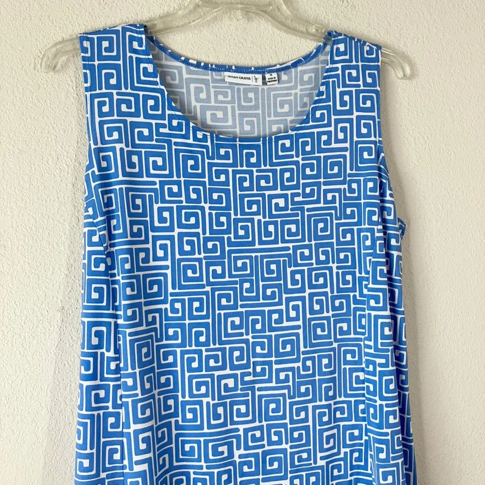 Susan Graver | Dresses | Susan Graver Trapeze Dress X Liquid Knit Greek ...